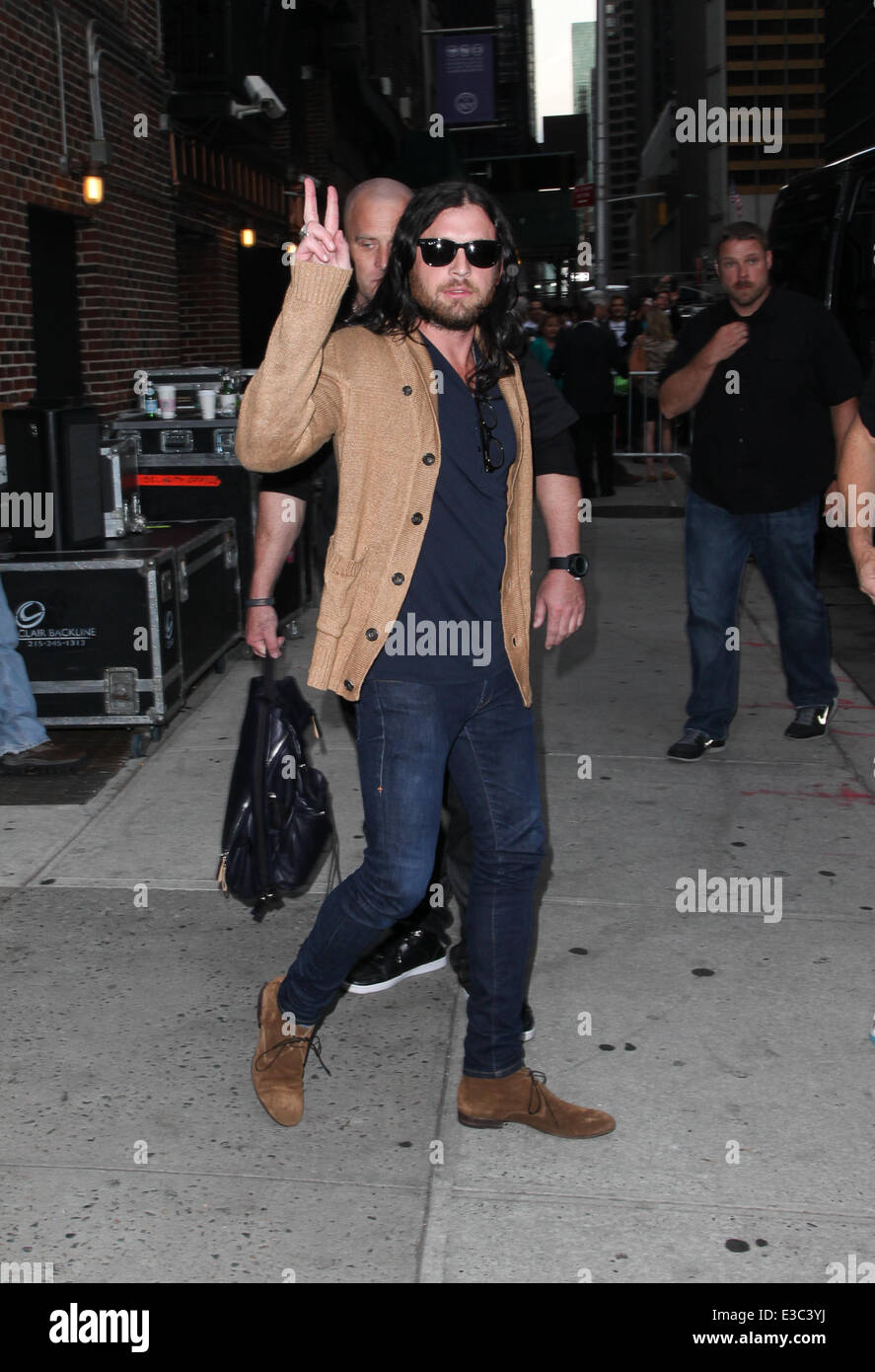 Celebrities at Late Show with David Letterman Featuring: Nathan ...