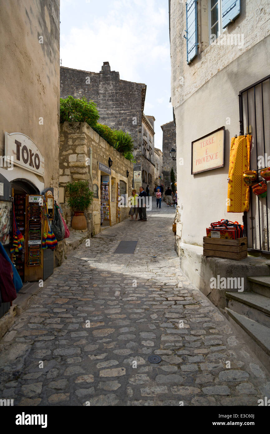 Street View in Les Beaux, Provence, France Stock Photo - Alamy
