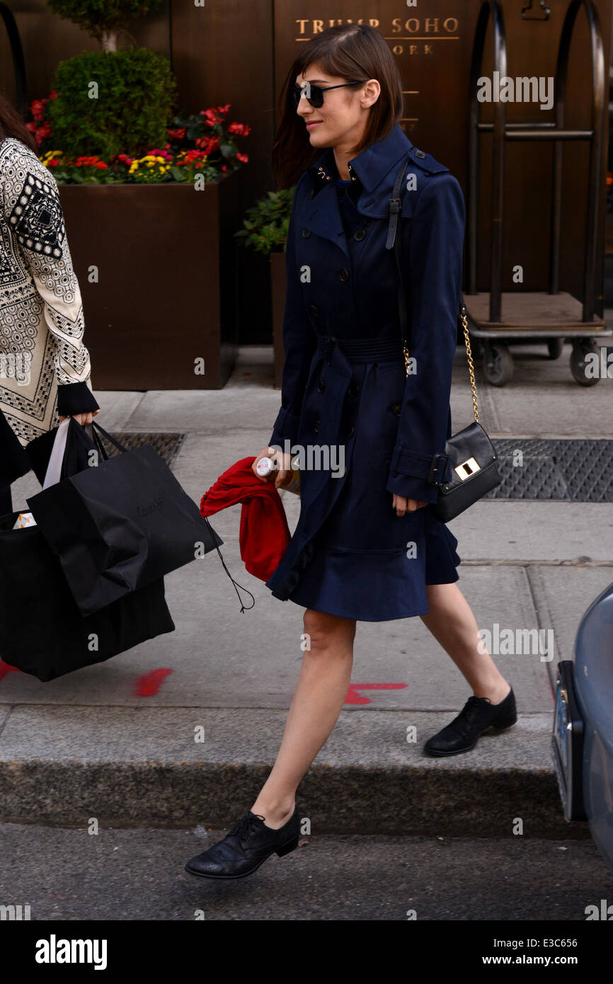 Lizzy Caplan out and about in NYC Featuring: Lizzy Caplan Where ...