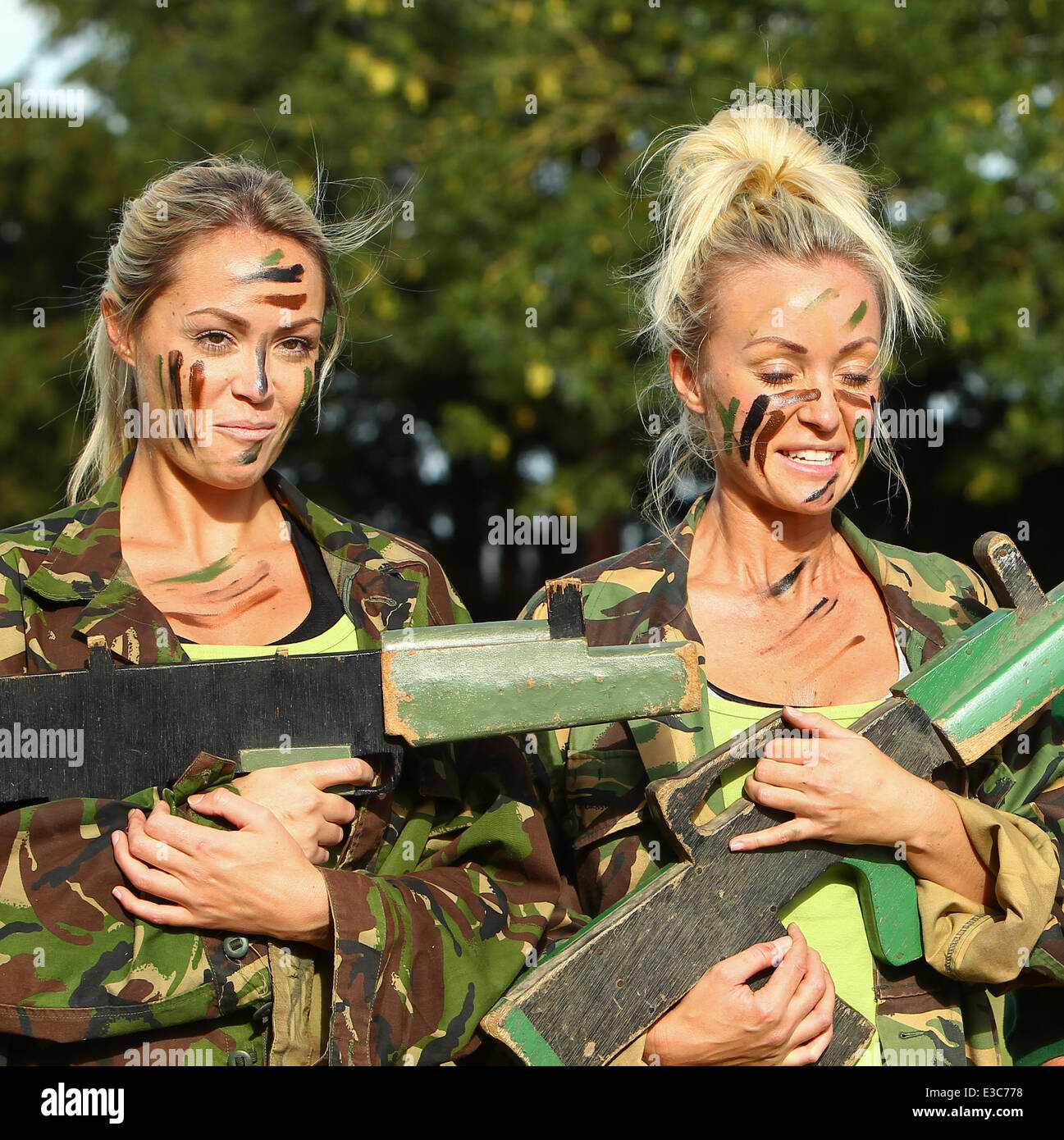 Debbie and Gill O'Toole from Desperate Scousewives put through military ...