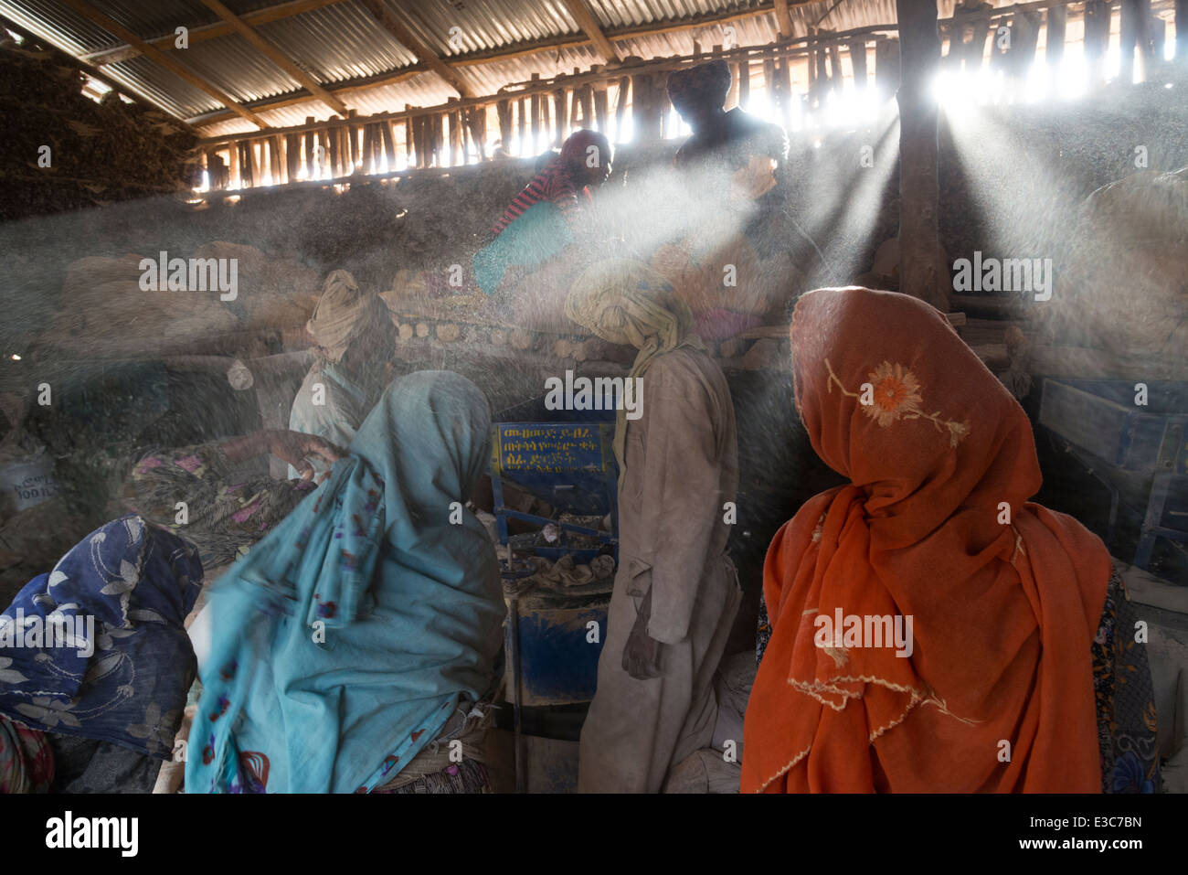 Flour mill. Awra Amba ideological village. Northern Ethiopia Stock ...