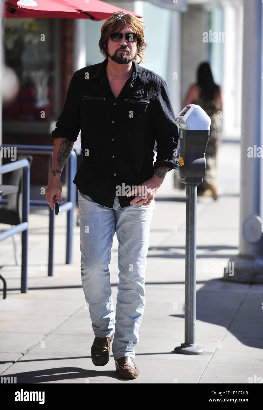 Billy Ray Cyrus leaving urth cafe in beverly hills. Featuring: Billy ...