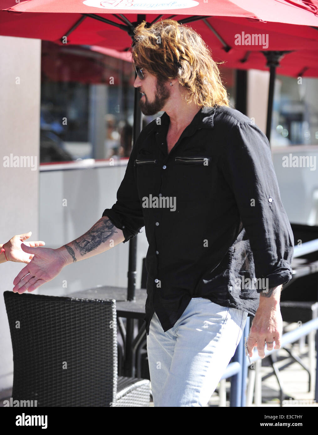 Billy Ray Cyrus leaving urth cafe in beverly hills. Featuring: Billy ...