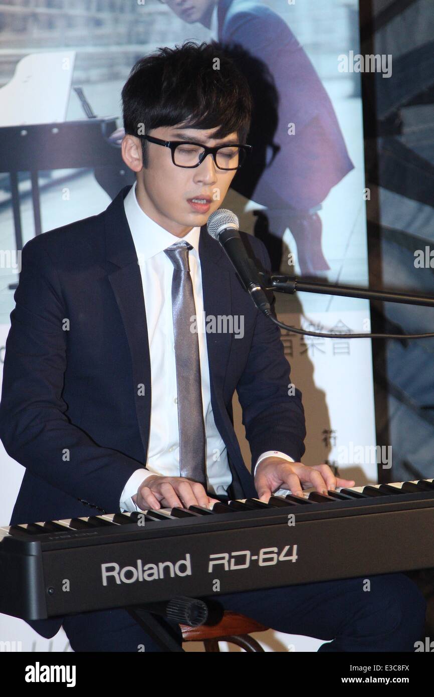 Taipei, China. 20th June, 2014. Singer Adrian Fu releases new album in ...