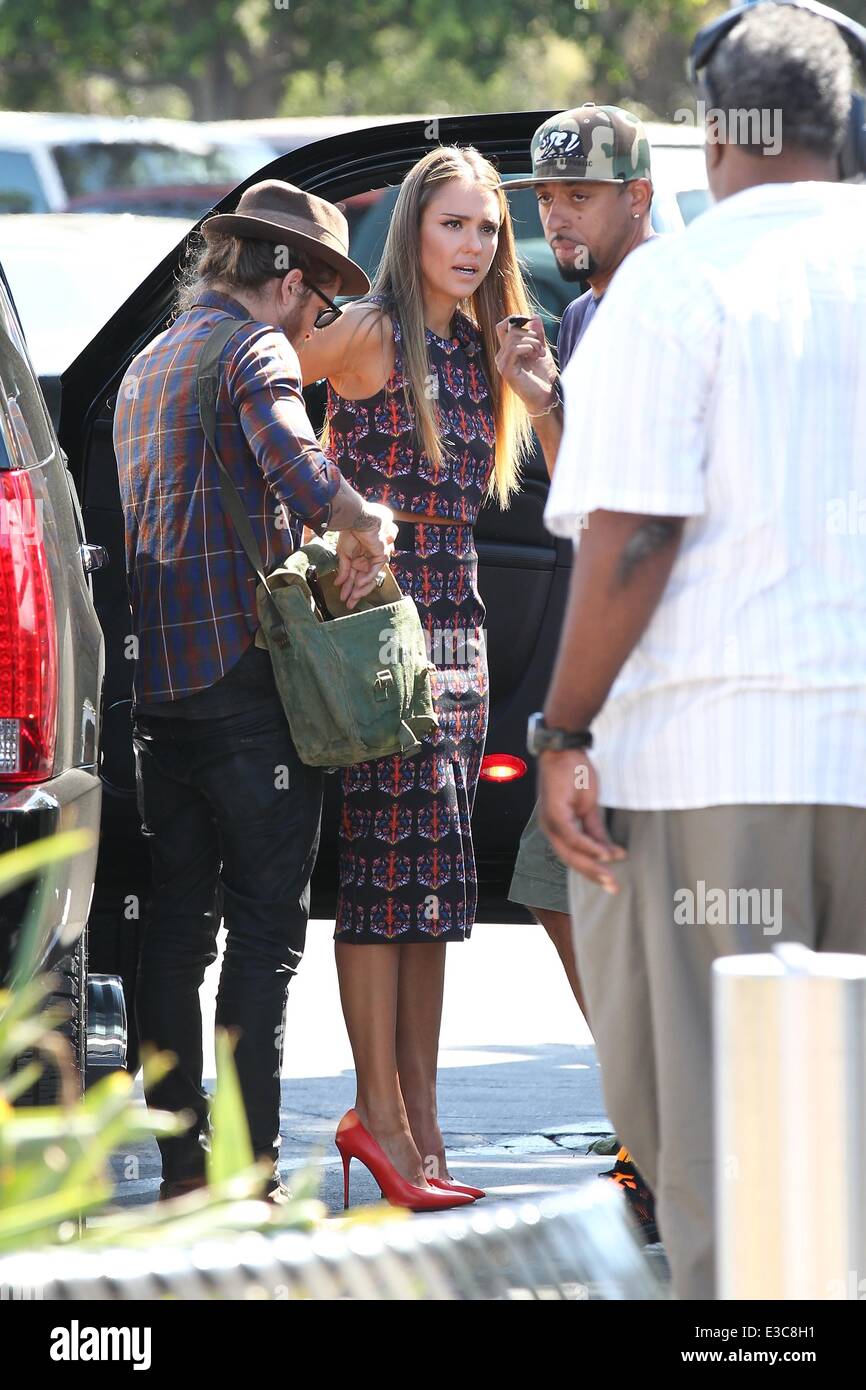 Jessica Alba at EXTRA at Universal City Walk Featuring: Jessica Alba ...