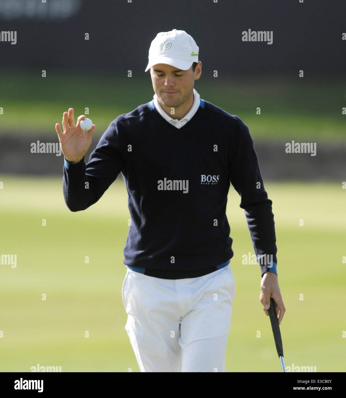 German golfer Martin Kaymer plays the Old Course at the Alfred Dunhill ...
