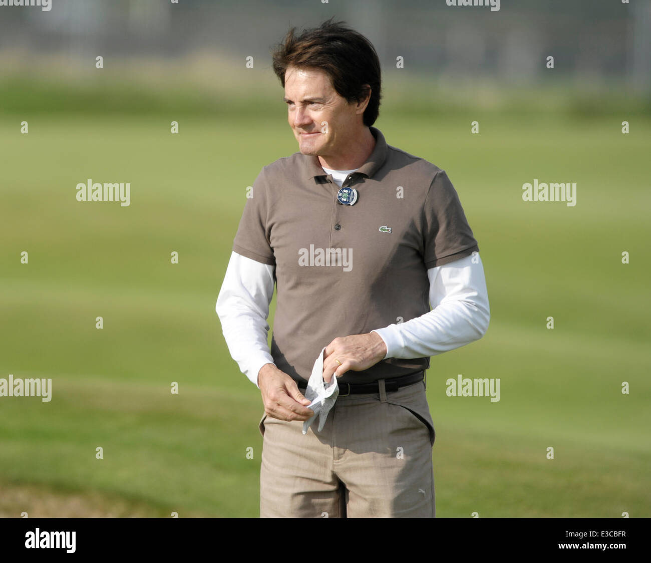 American Actor Kyle Maclachlan plays golf in the Alfred Dunhill Links ...