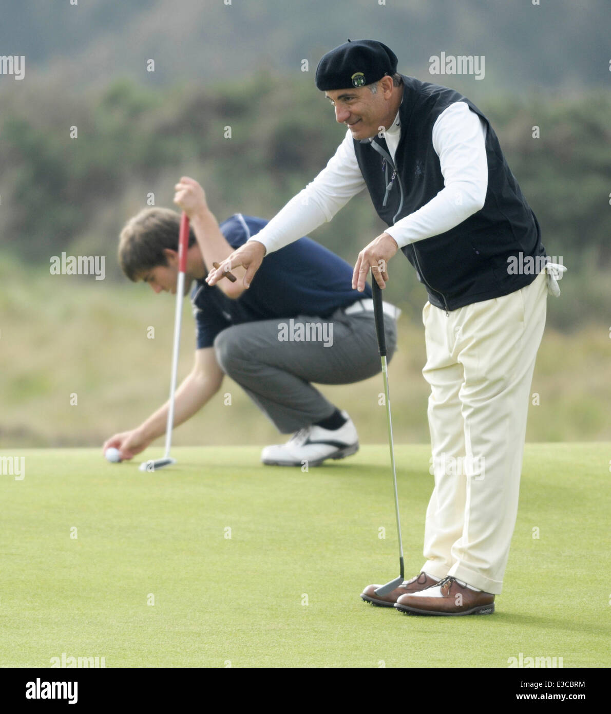 American actor Andy Garcia plays golf in the Alfred Dunhill Links ...