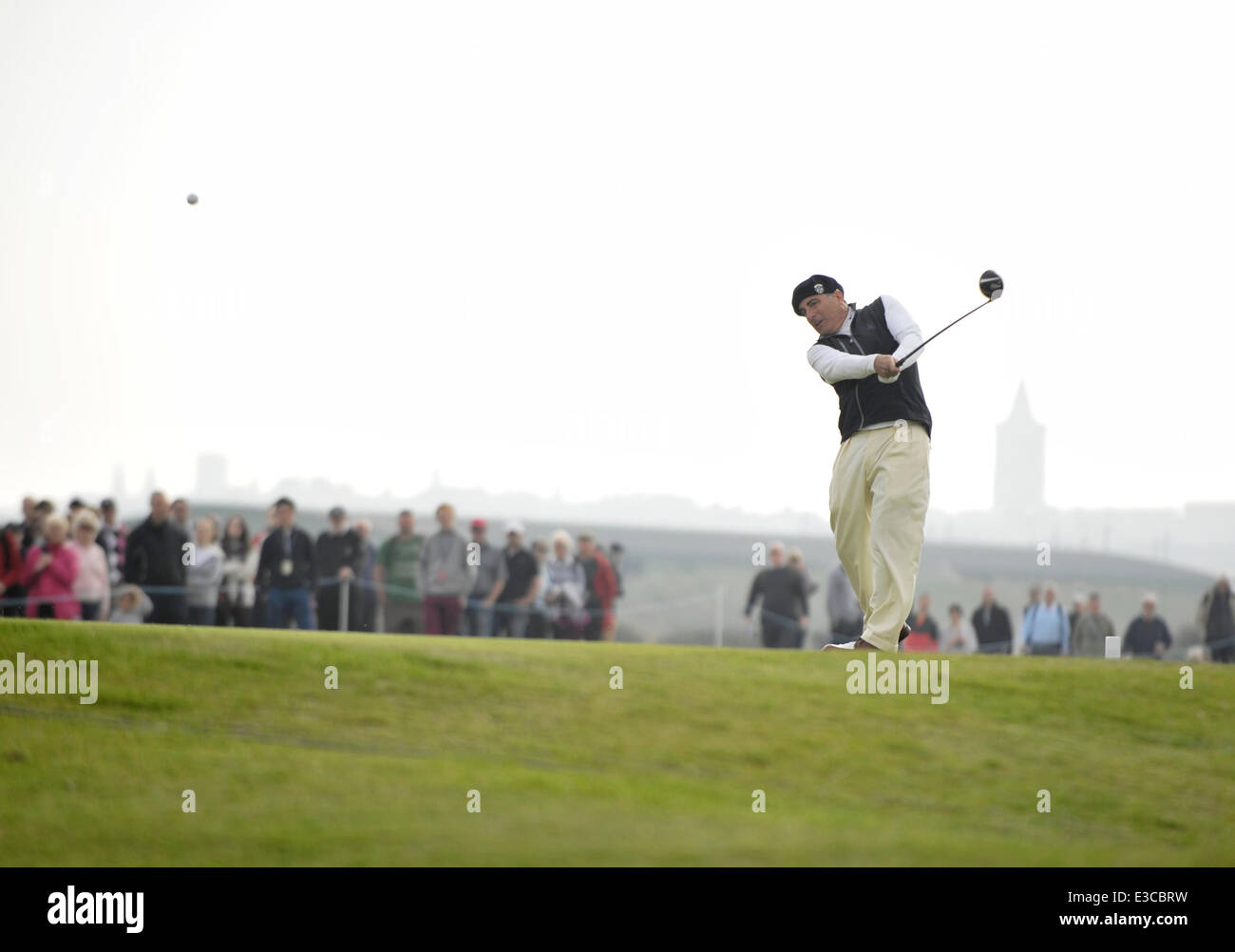 American actor Andy Garcia plays golf in the Alfred Dunhill Links ...
