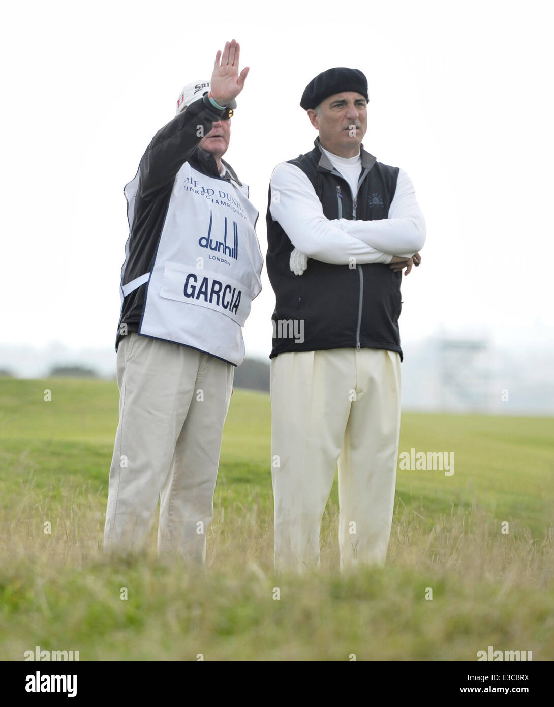 American actor Andy Garcia plays golf in the Alfred Dunhill Links ...