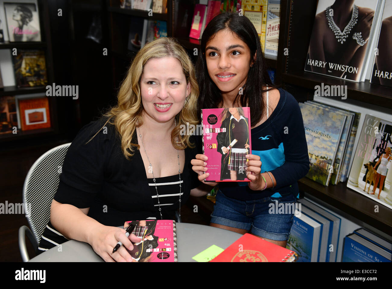 Ally Carter greets fans and signs copies of her book 'United We Spy' at ...