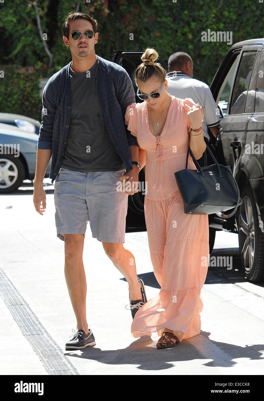 Newly engaged Kaley Cuoco and Ryan Sweeting enjoying the day by ...