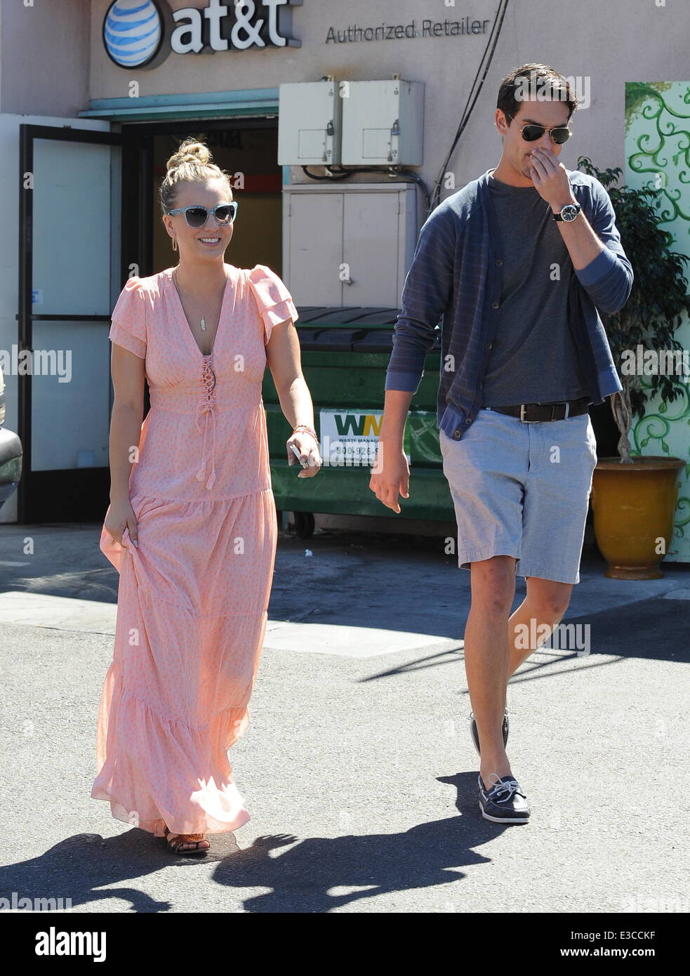 Newly engaged Kaley Cuoco and Ryan Sweeting enjoying the day by ...