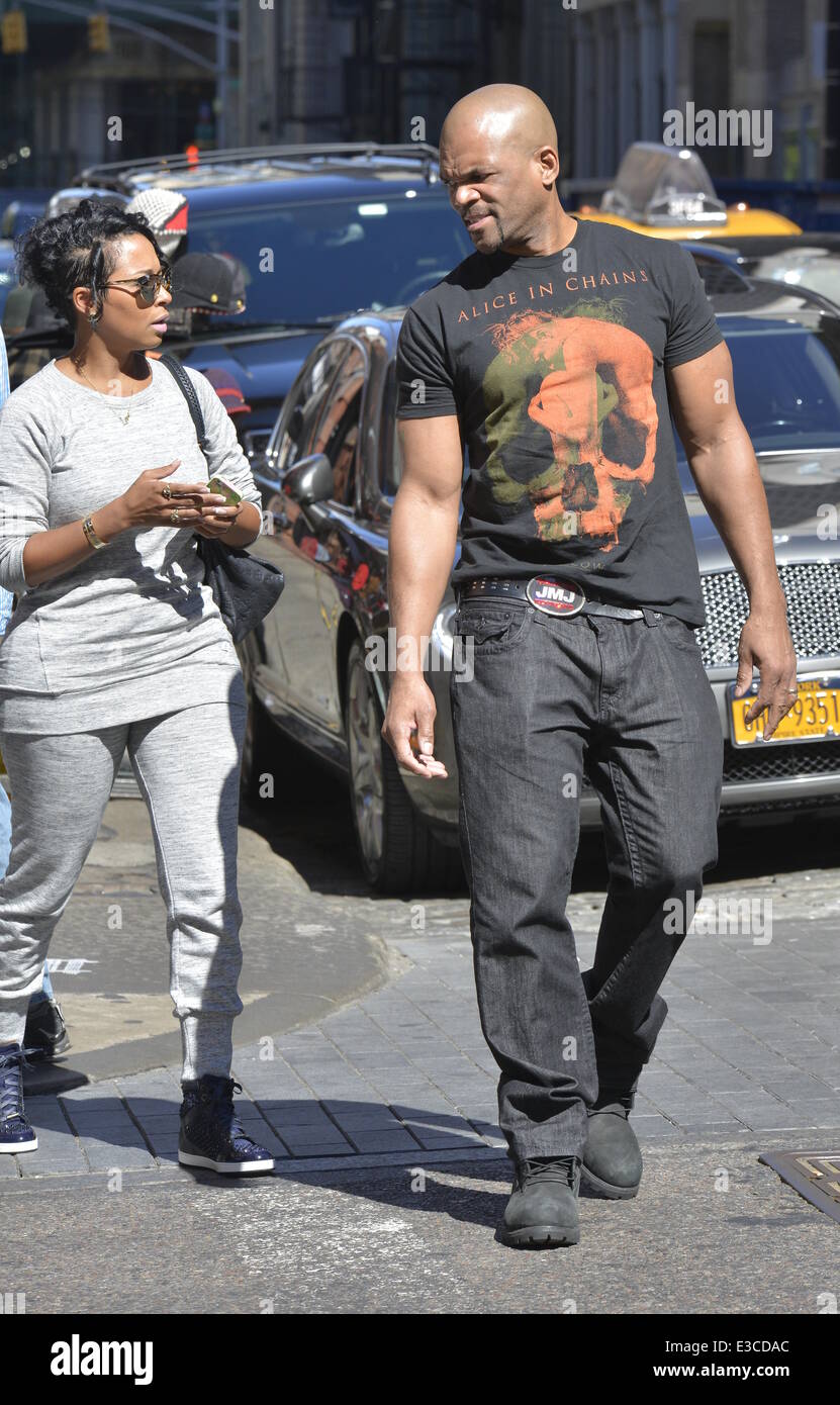 Darryl McDaniels of Run DMC walking in Soho Featuring: Darryl McDaniels ...