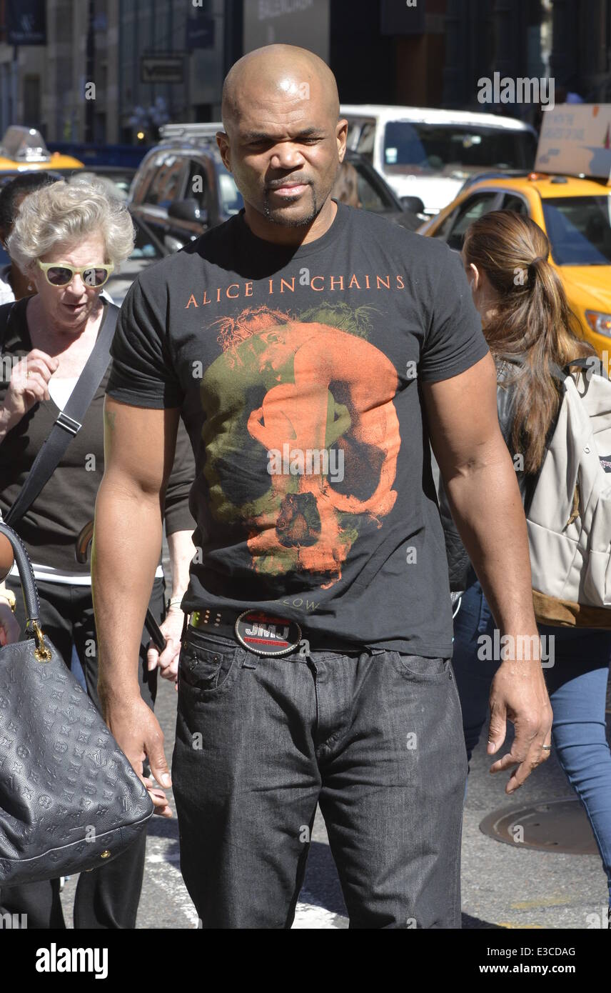 Darryl McDaniels of Run DMC walking in Soho Featuring: Darryl McDaniels ...