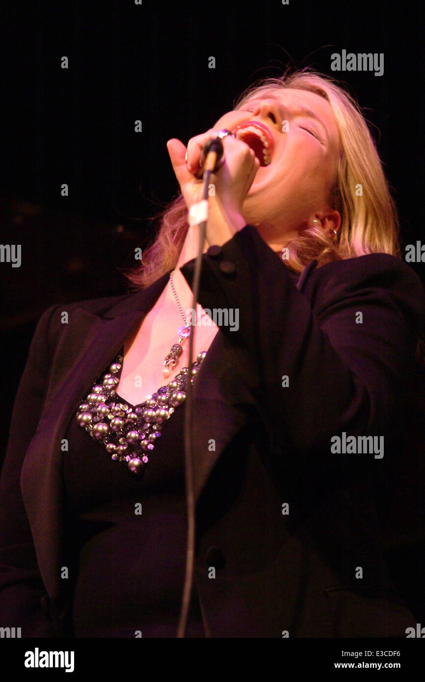 Jazz singer Clare Teal performing live. Featuring: Clare Teal Where ...