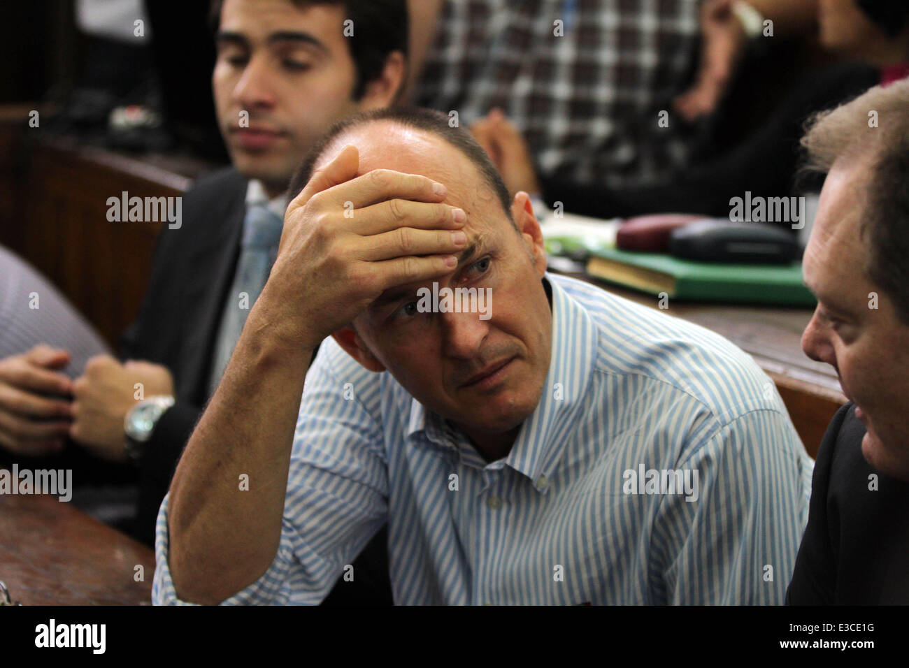 Cairo, Egypt. 23rd June, 2014. Andrew Greste, brother of Australian Al ...
