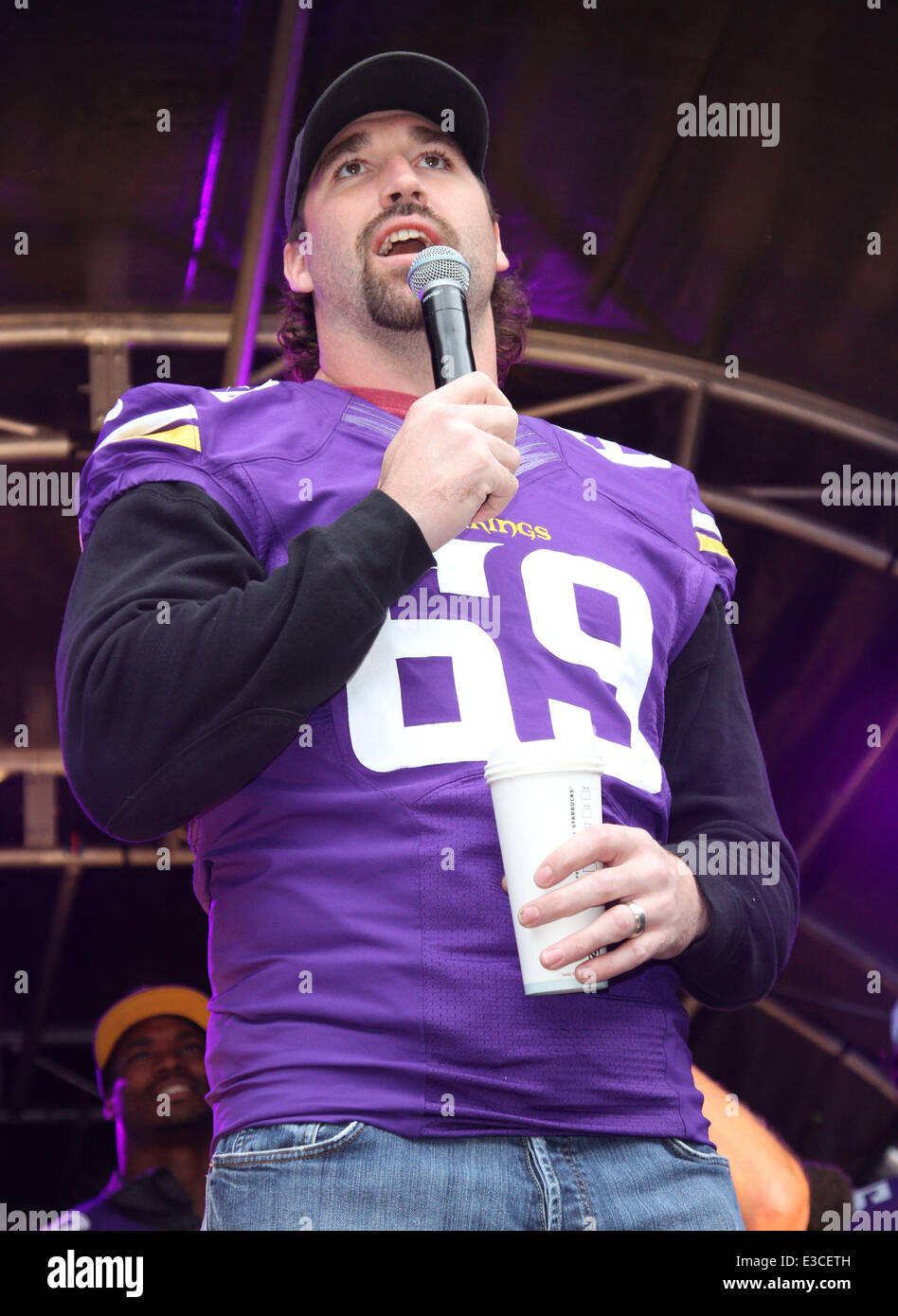 NFL Block Party in Regent Street Featuring: Jared Allen Where: London ...