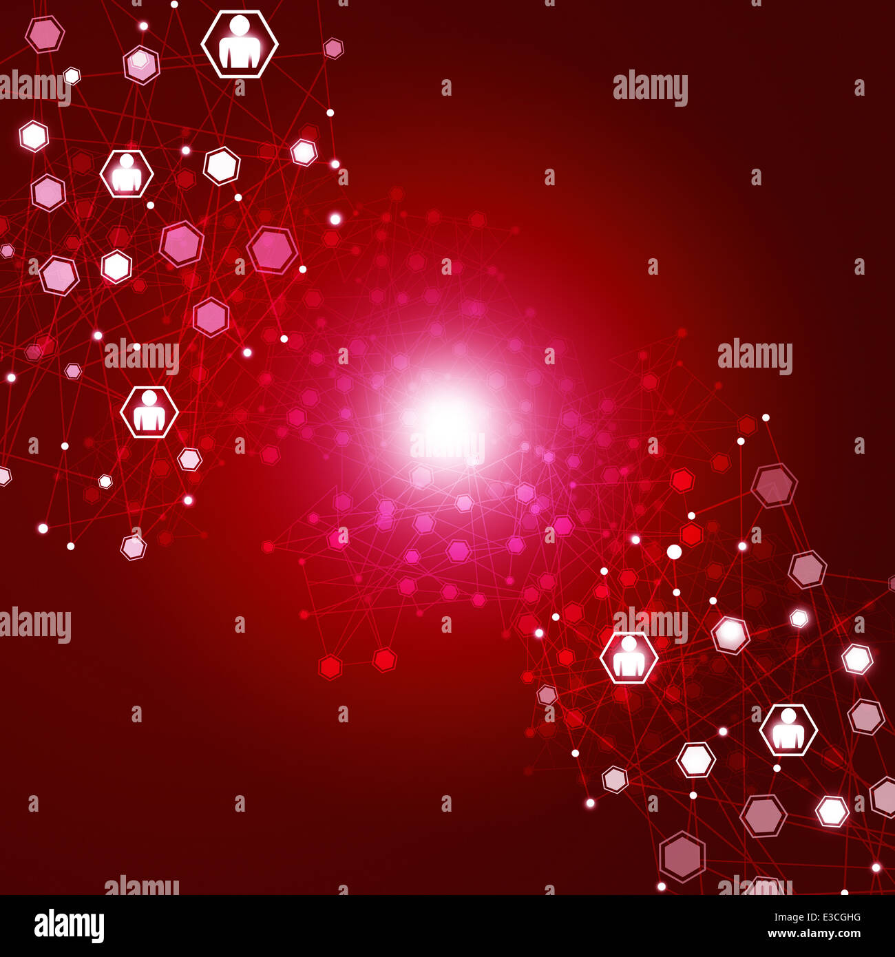 abstract net global connections concept red background Stock Photo - Alamy