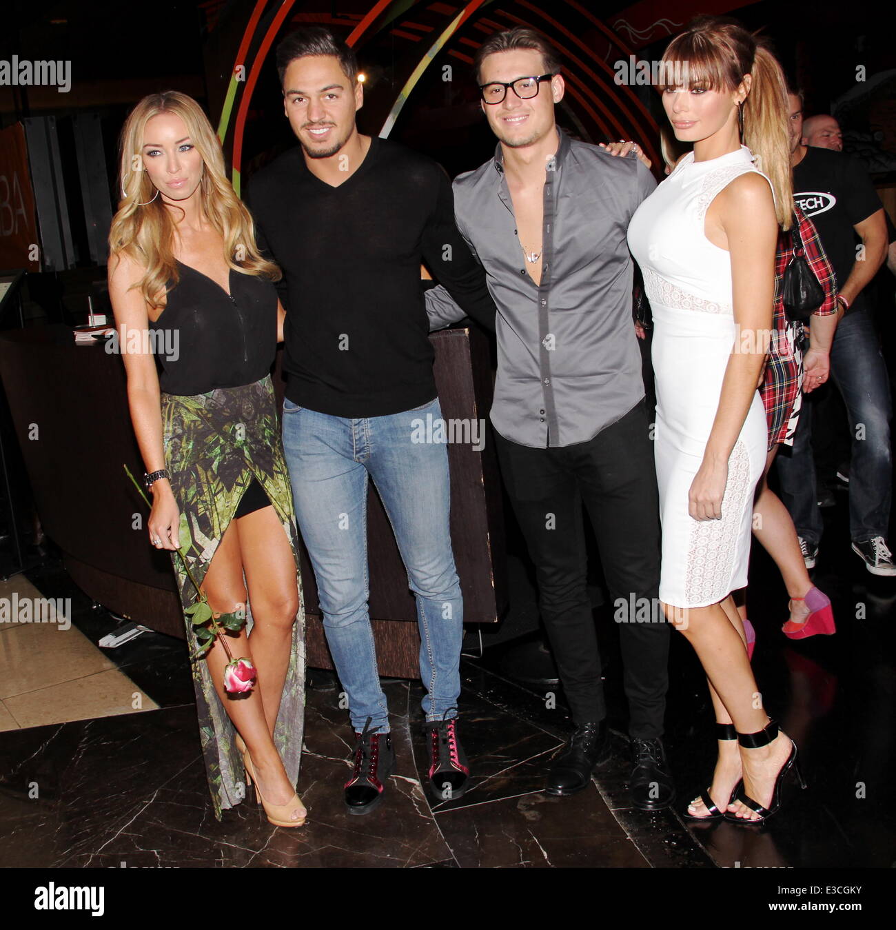 Lauren Pope, Mario Falcone, Chloe Simms, and Charlie Simms go out to ...