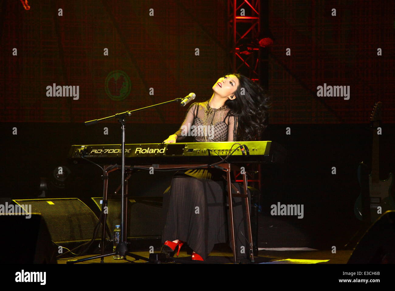 Singer Wangting Qu holds concert in Shanghai,China on Friday June 20 ...