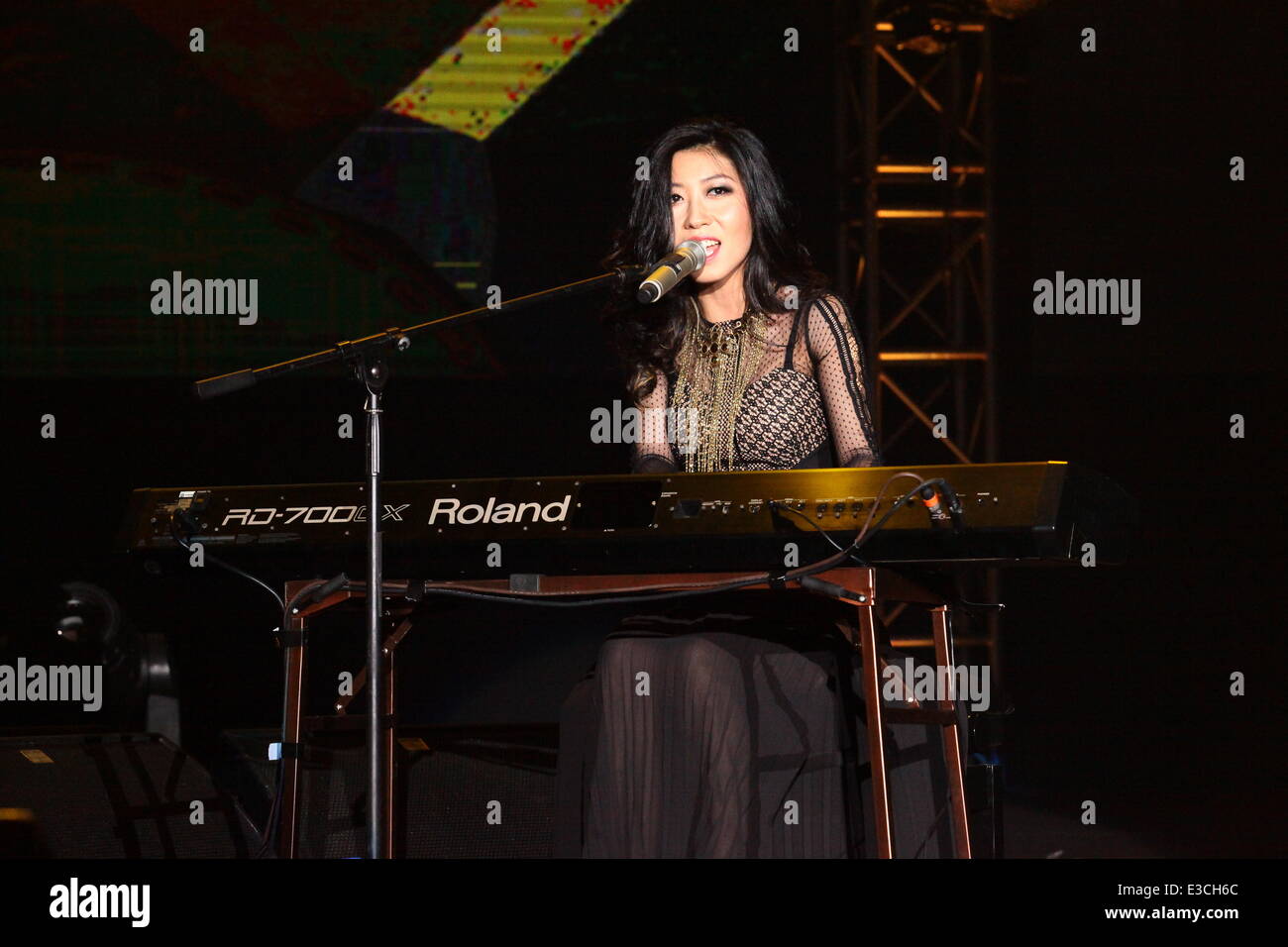 Singer Wangting Qu holds concert in Shanghai,China on Friday June 20 ...
