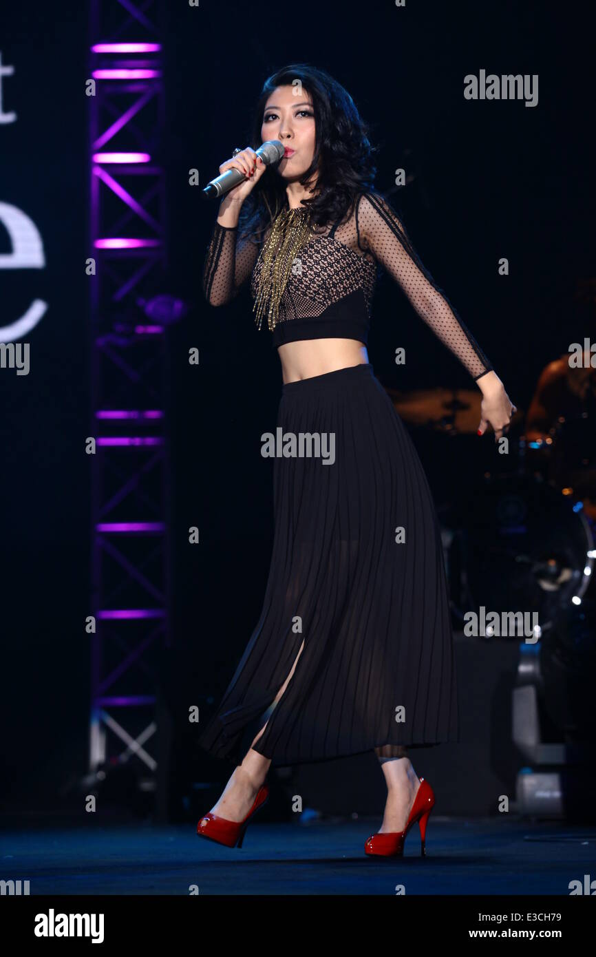 Singer Wangting Qu holds concert in Shanghai,China on Friday June 20 ...