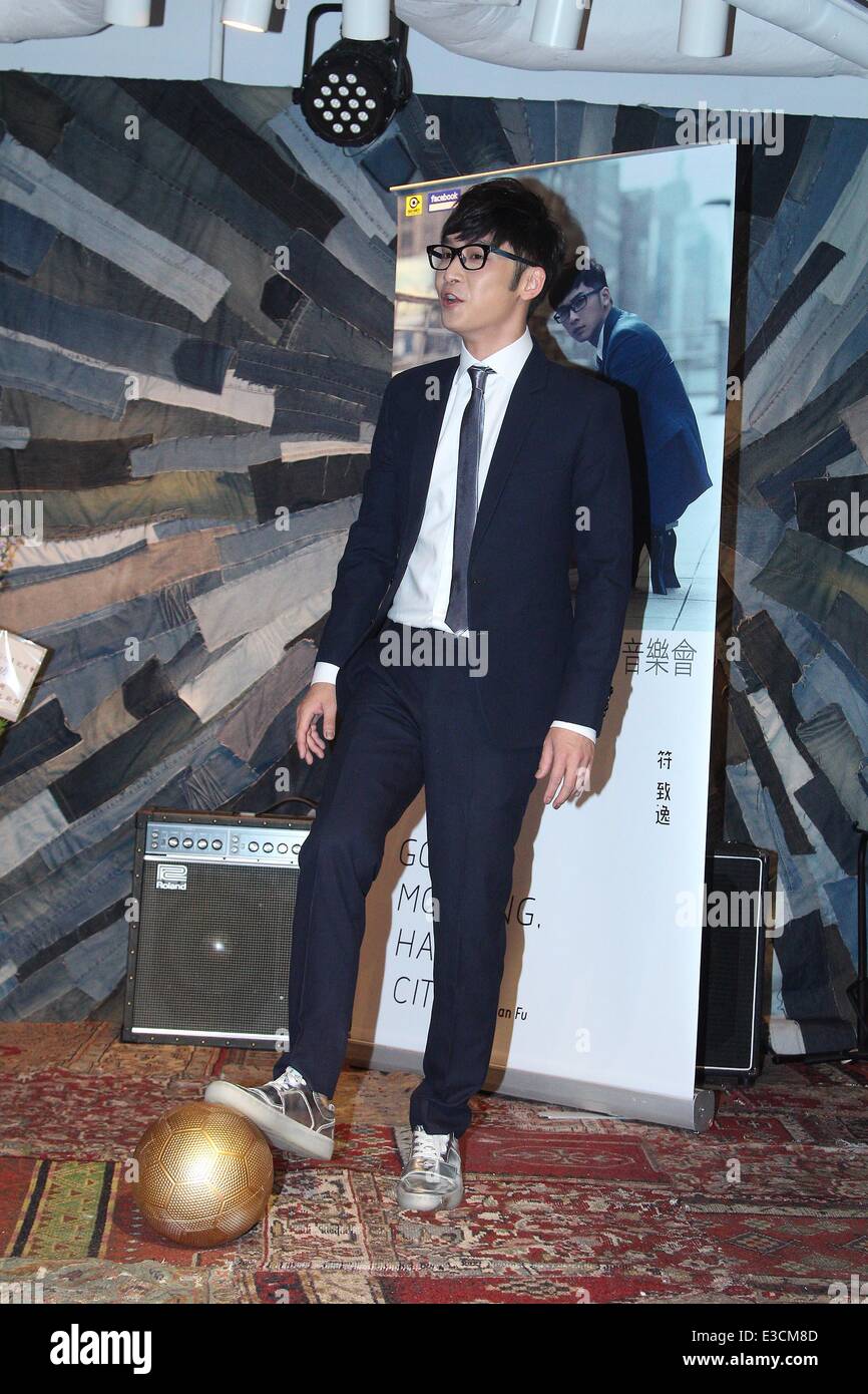 Taipei, China. 20th June, 2014. Singer Adrian Fu releases new album in ...