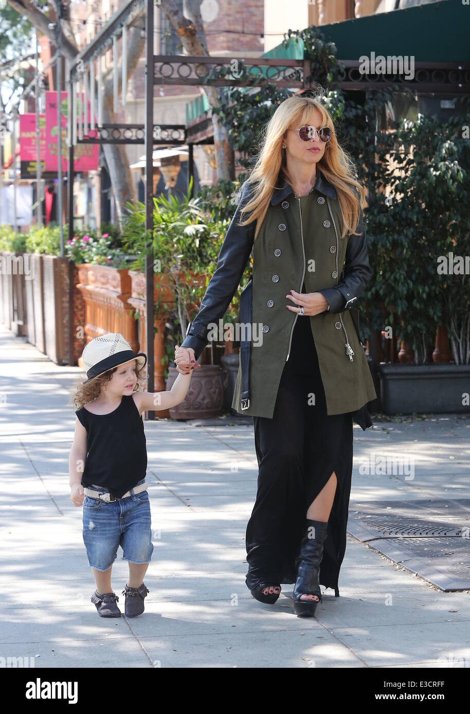 Rachel Zoe and her son, Skyler stop by the Yogurt Stop in West ...