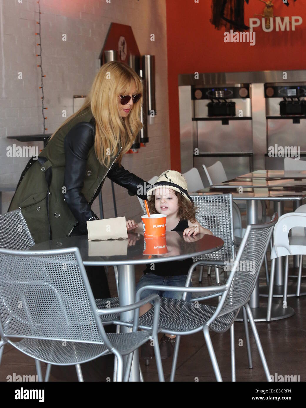 Rachel Zoe and her son, Skyler stop by the Yogurt Stop in West ...