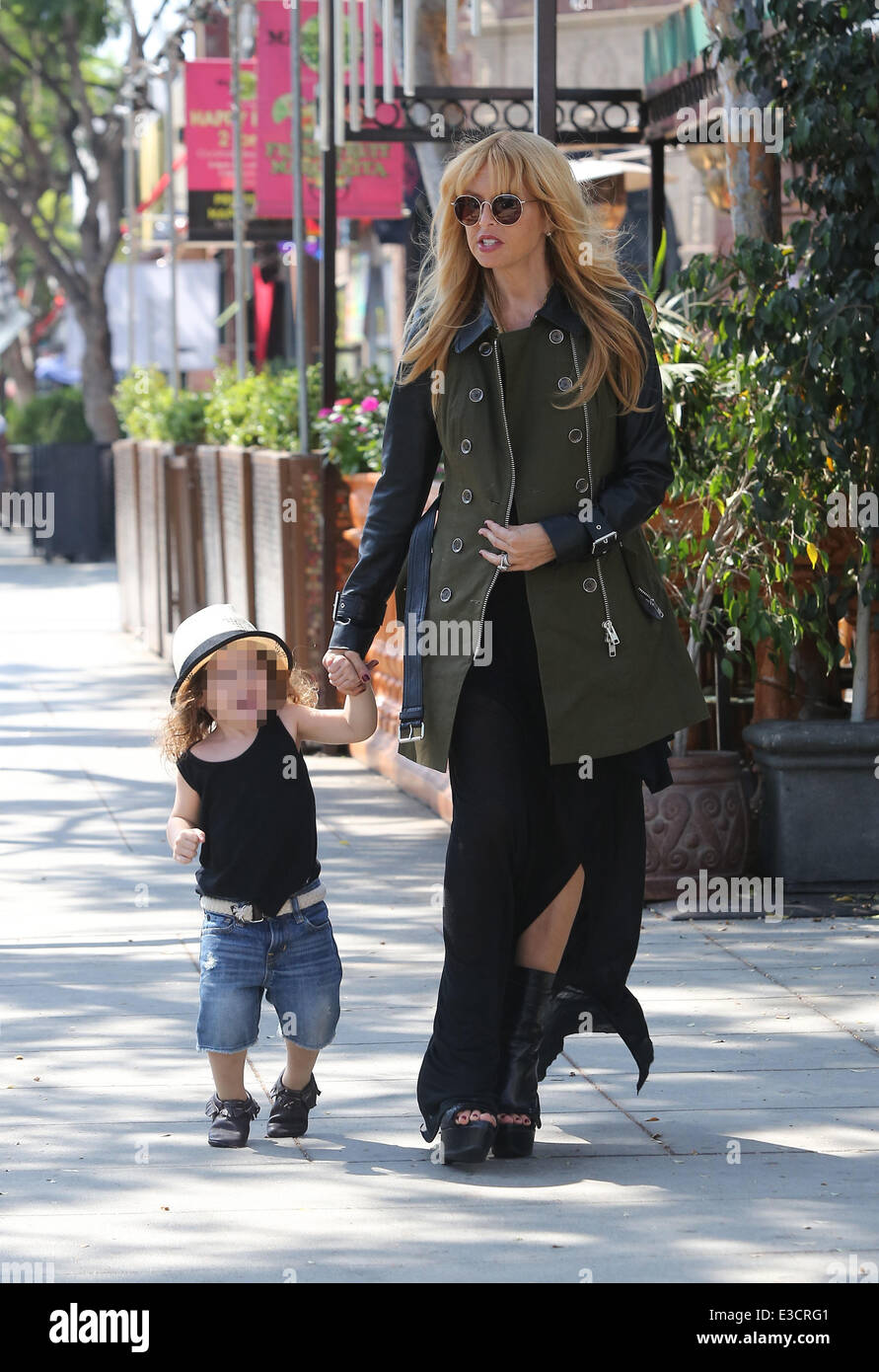 Rachel Zoe and her son, Skyler stop by the Yogurt Stop in West ...