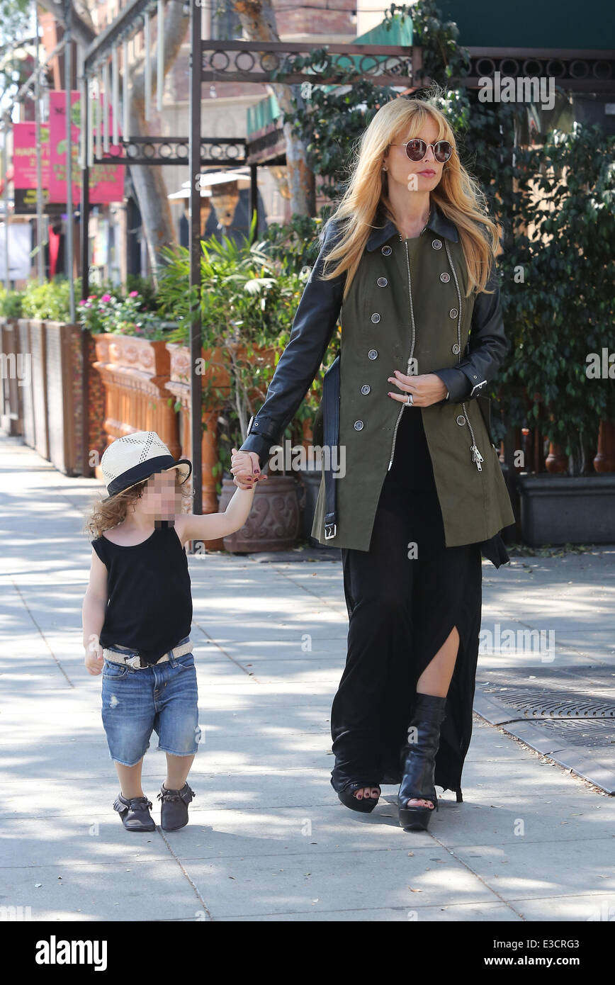 Rachel Zoe and her son, Skyler stop by the Yogurt Stop in West ...