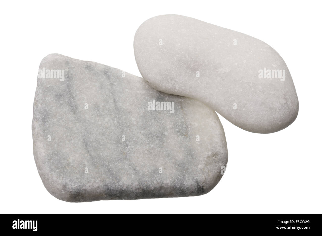 Gray marble pieces, isolated on white background Stock Photo - Alamy