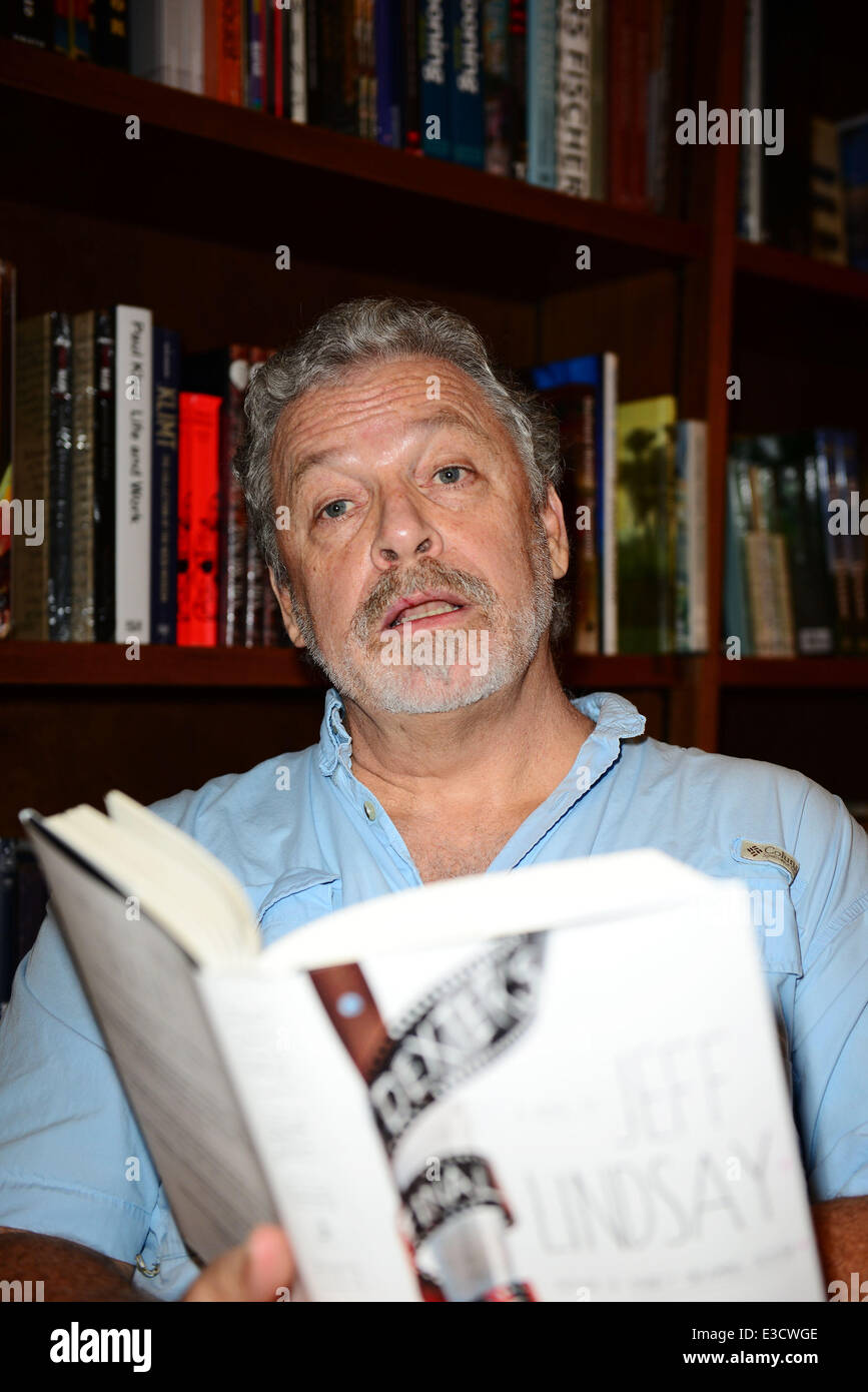 Jeff Lindsay promotes and signs copies of his book 'Dexters Final Cut ...