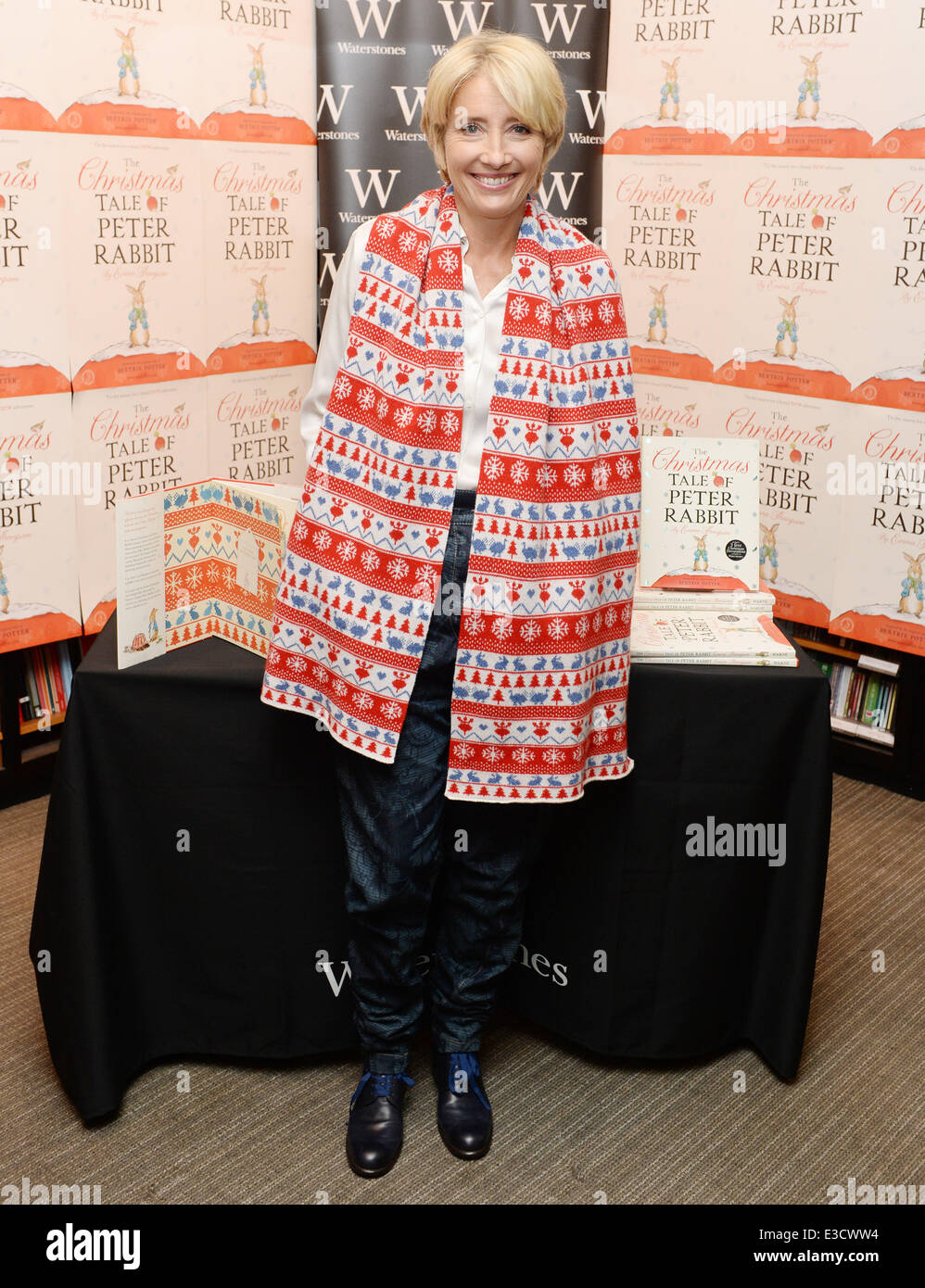 Emma Thompson signs copies of her book 'The Christmas Tale of Peter ...