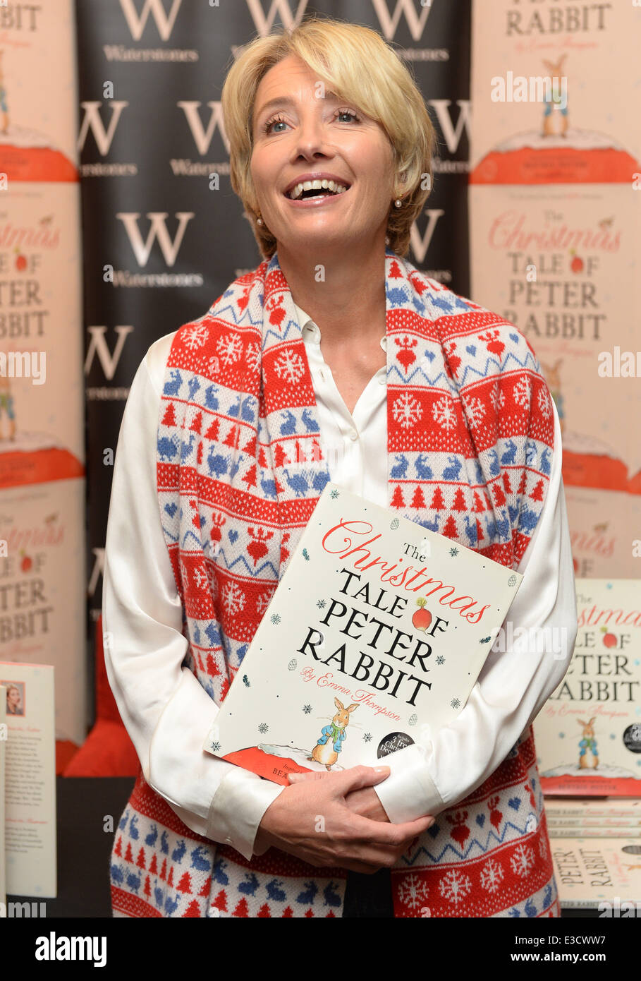 Emma Thompson signs copies of her book 'The Christmas Tale of Peter ...