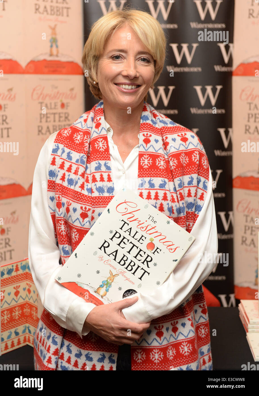 Emma Thompson signs copies of her book 'The Christmas Tale of Peter ...