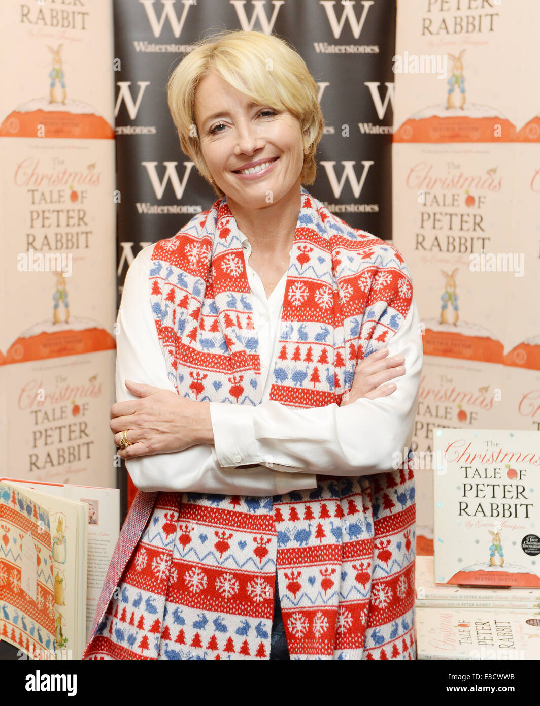 Emma Thompson signs copies of her book 'The Christmas Tale of Peter ...