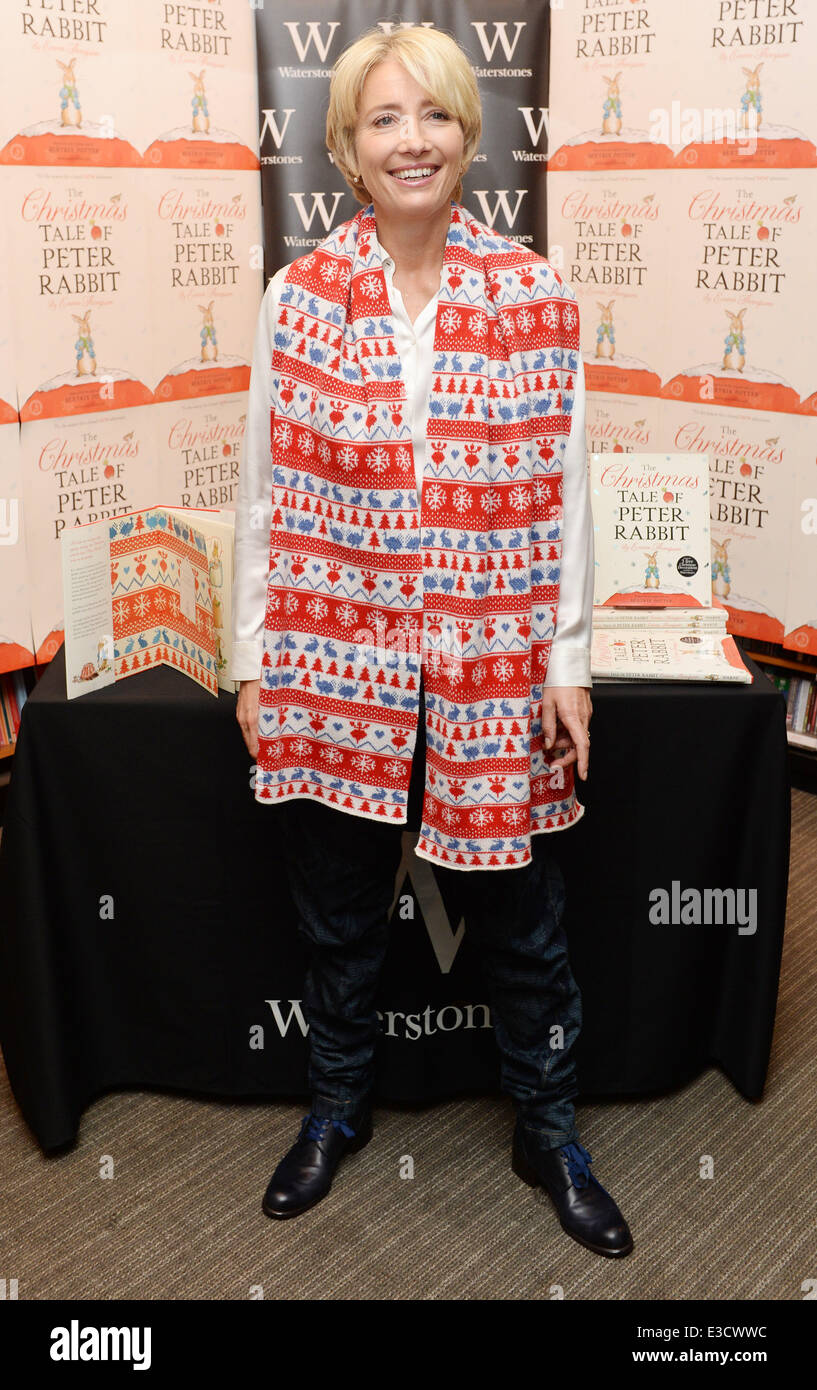 Emma Thompson signs copies of her book 'The Christmas Tale of Peter ...