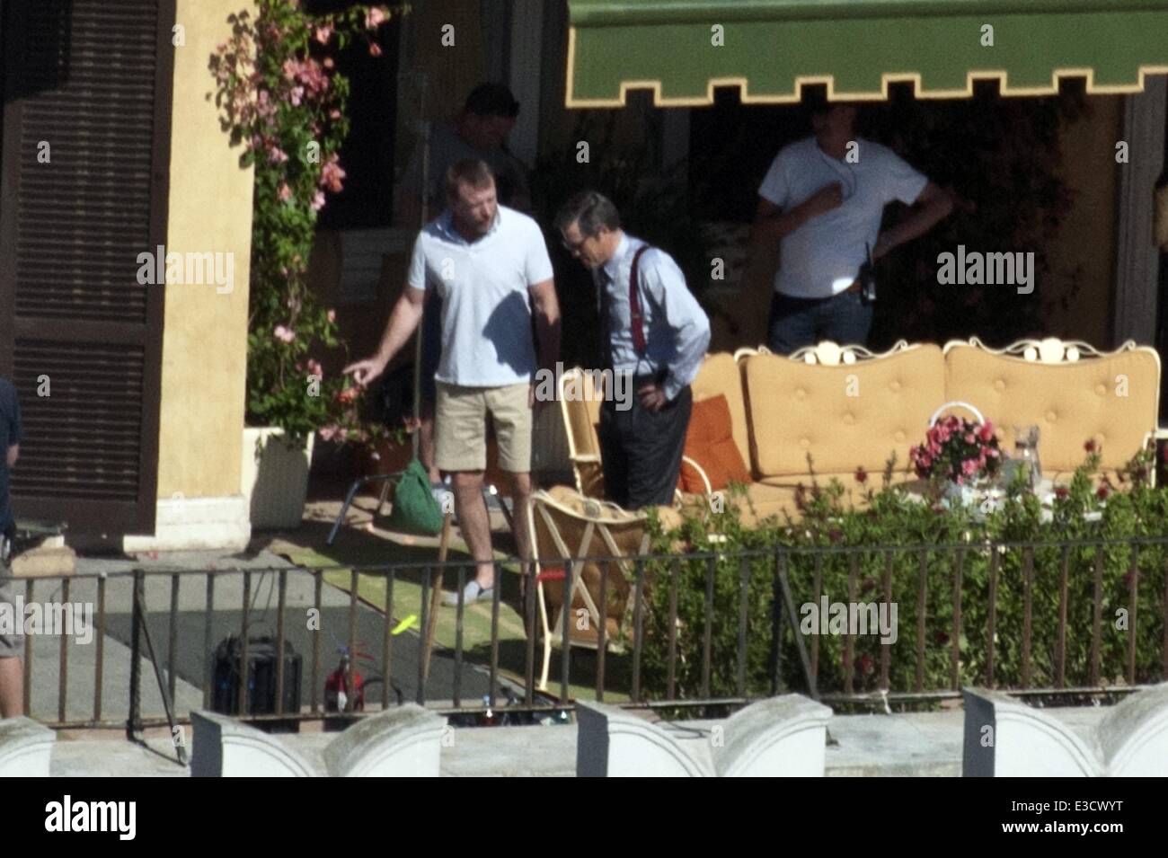 The Man from U.N.C.L.E. filming in Rome Featuring: Hugh Grant,Guy ...