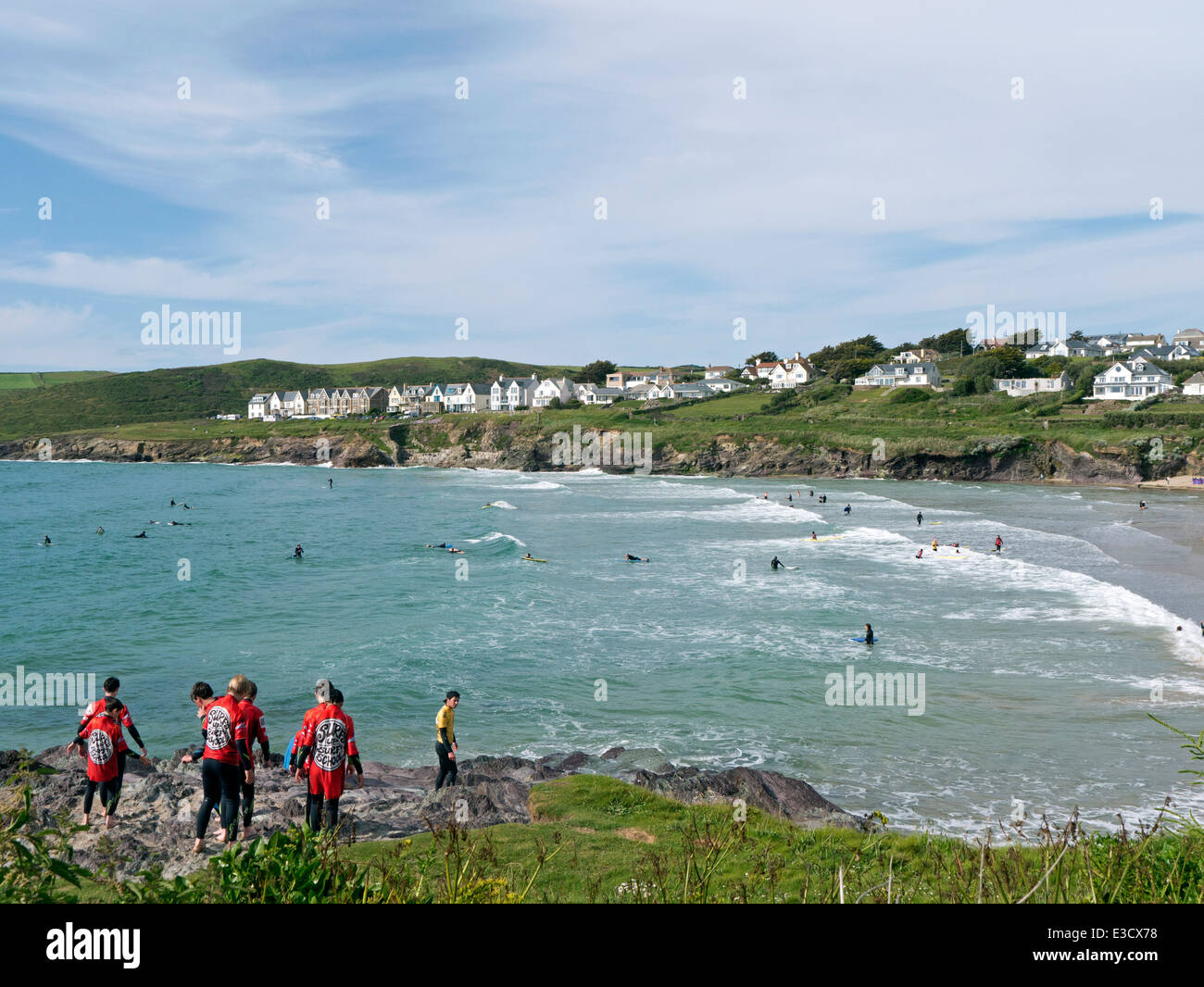 Polzeath surf hi-res stock photography and images - Alamy