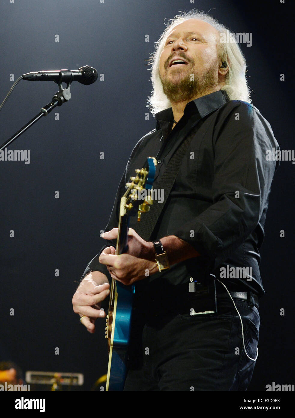 Barry Gibb performs live at the O2 Arena Featuring: Barry Gibb Where ...