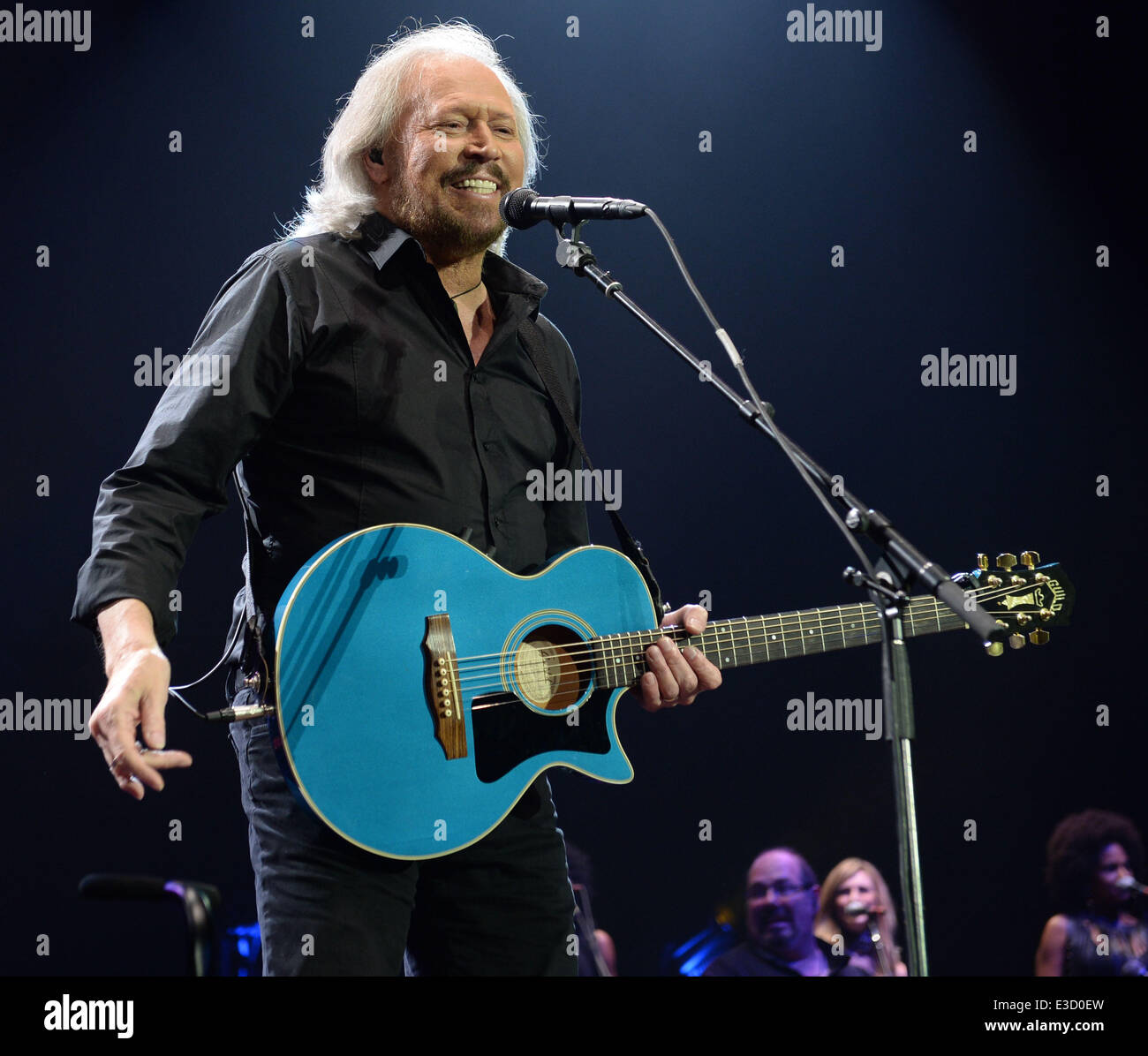 Barry Gibb performs live at the O2 Arena Featuring: Barry Gibb Where ...