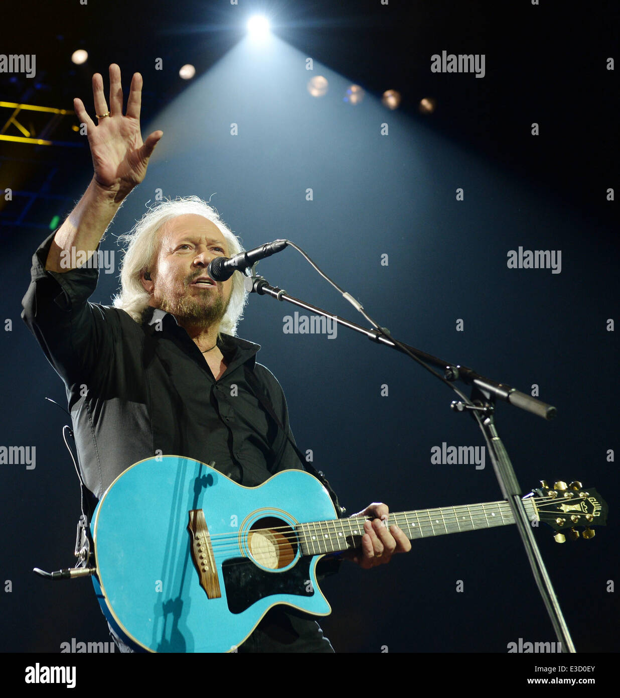Barry Gibb performs live at the O2 Arena Featuring: Barry Gibb Where ...