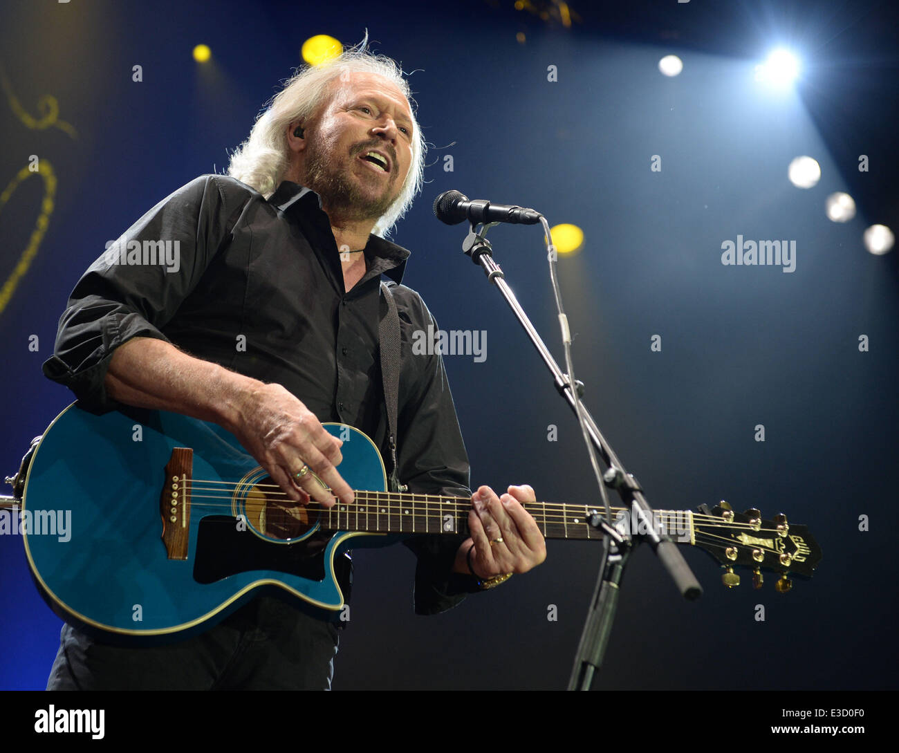 Barry Gibb performs live at the O2 Arena Featuring: Barry Gibb Where ...