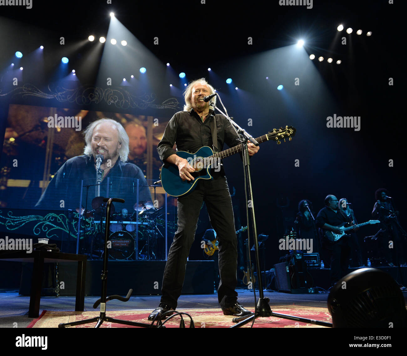 Barry Gibb performs live at the O2 Arena Featuring: Barry Gibb Where ...