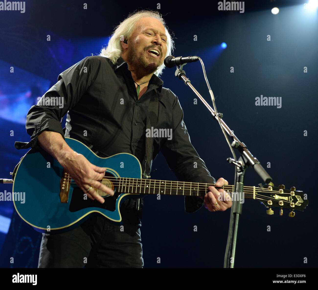 Barry Gibb performs live at the O2 Arena Featuring: Barry Gibb Where ...