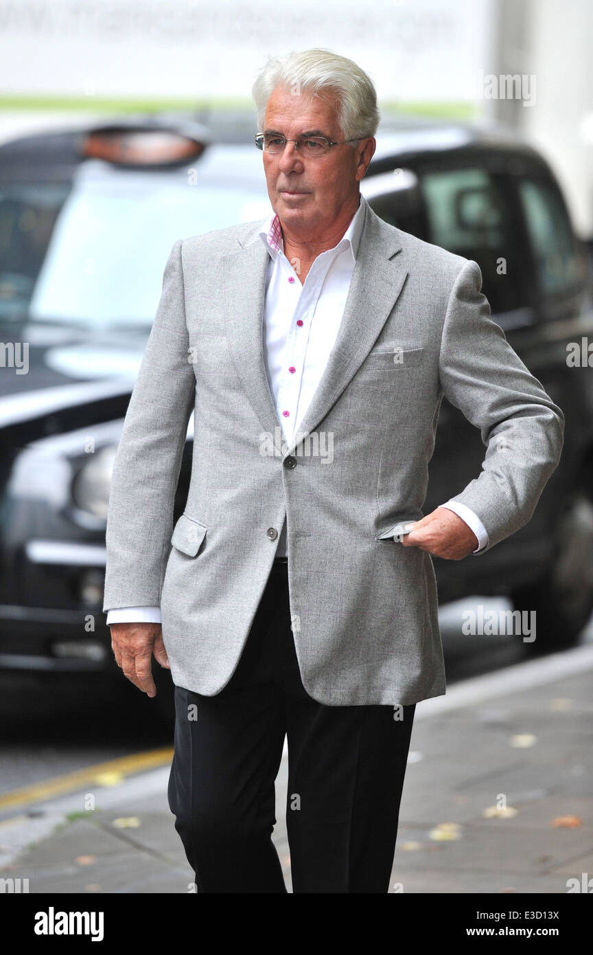 PR guru Max Clifford arrives for a case management hearing at Southwark ...