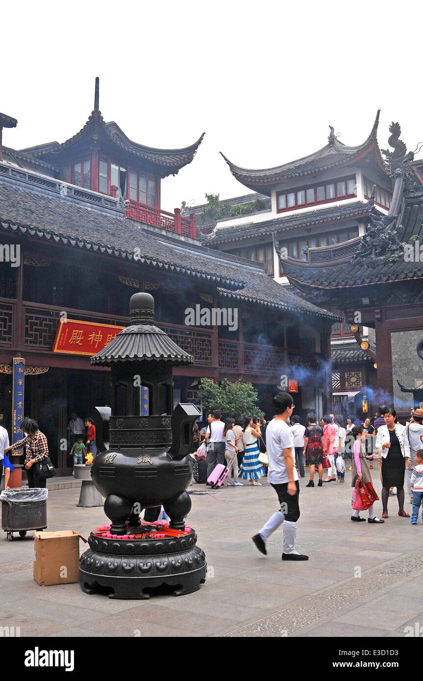 The City God Temple Chenghuang Mia Shanghai Chlna Stock Photo - Alamy