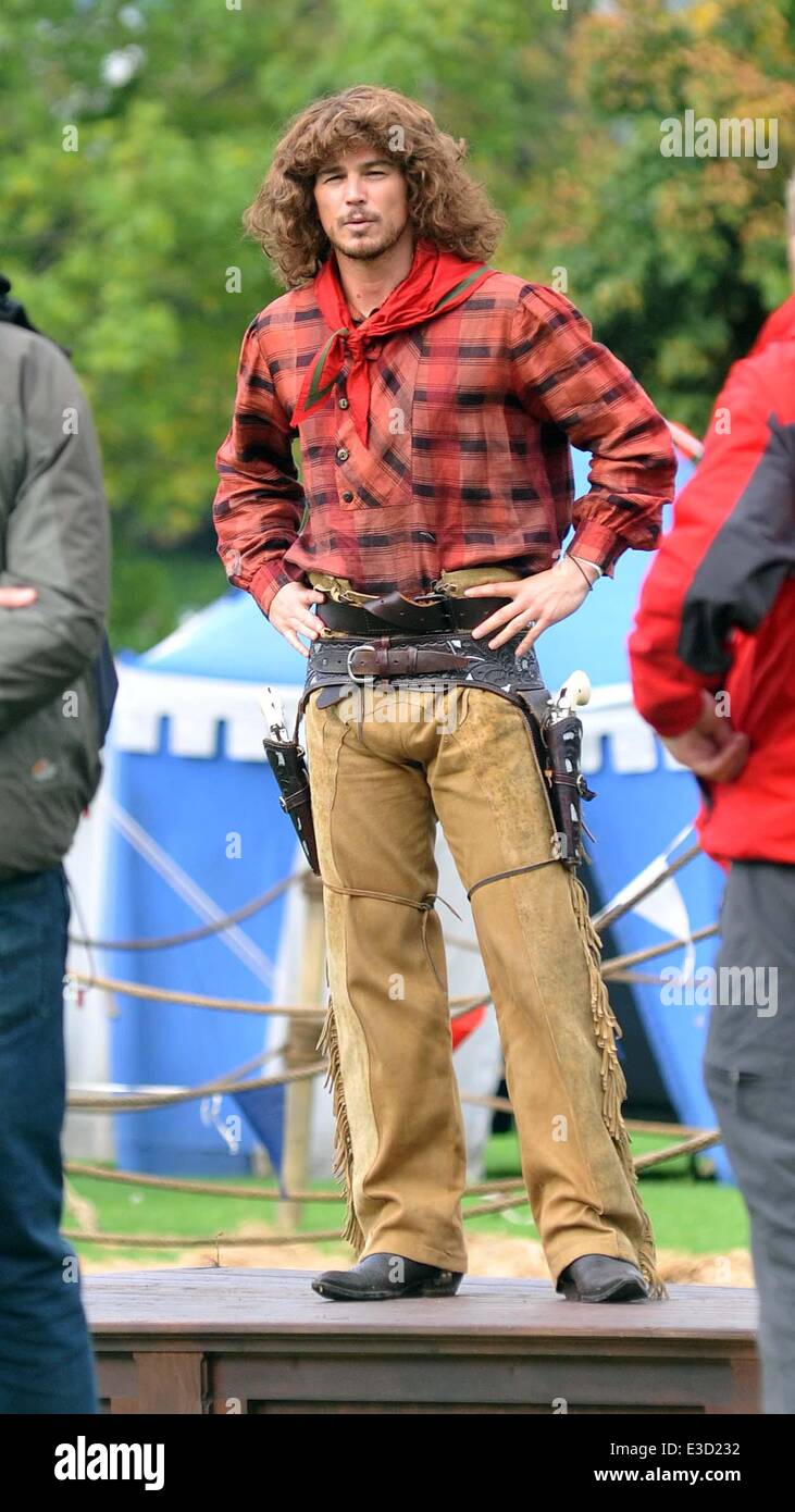 Actor Josh Hartnett on the set of 'Penny Dreadful', an upcoming ...